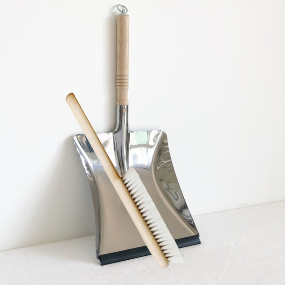 KELLER BURSTEN House & Garden Goats Hair Dustpan & Brush Set