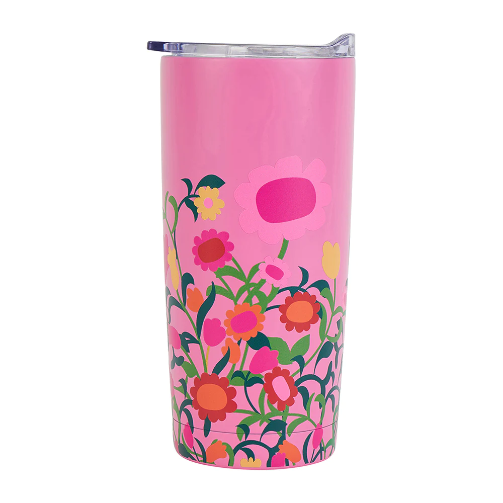 ANNABEL TRENDS Double Walled Stainless Steel Smoothie Cup - Flower Pat