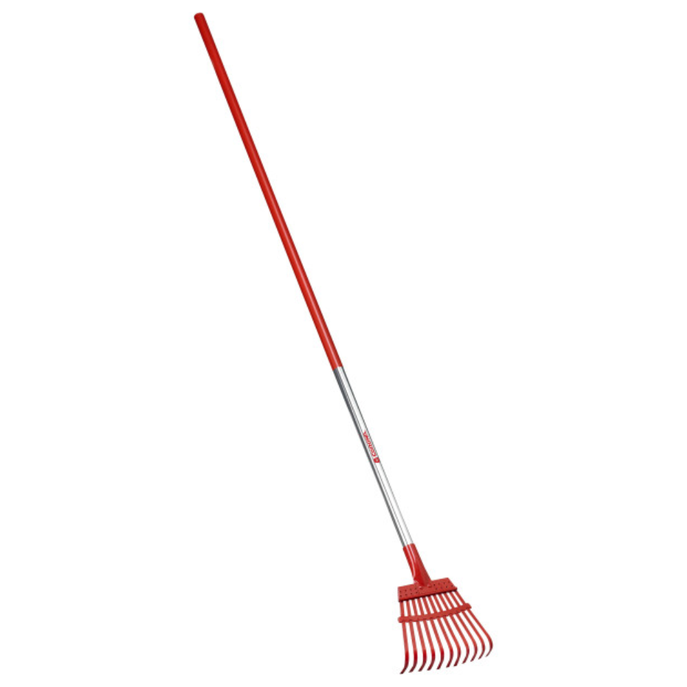 CORONA Fixed Tine Shrub Rake With Aluminum Handle - 8in