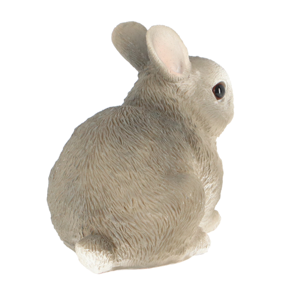 ESSCHERT DESIGN Dwarf Rabbit Statue - Grey