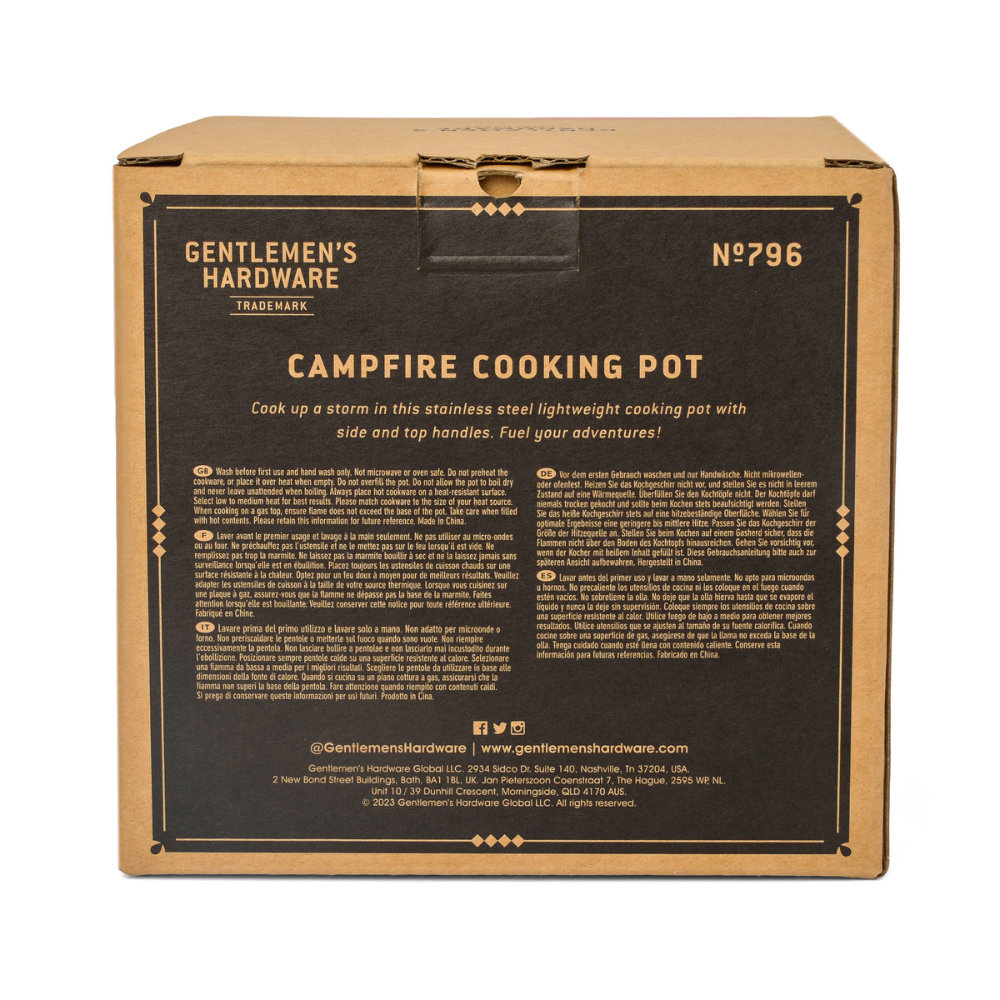 GENTLEMENS HARDWARE Campfire Cooking Pot