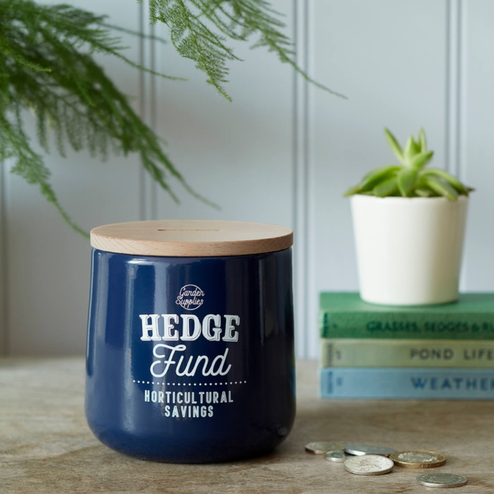 BURGON & BALL Hedge Fund Money Box - Atlantic Blue