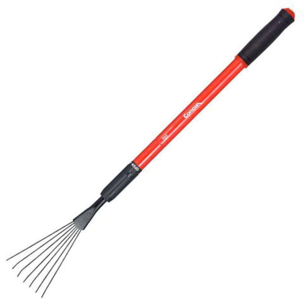 CORONA ExtendaHANDLE Lightweight Flat-Tine Garden Rake
