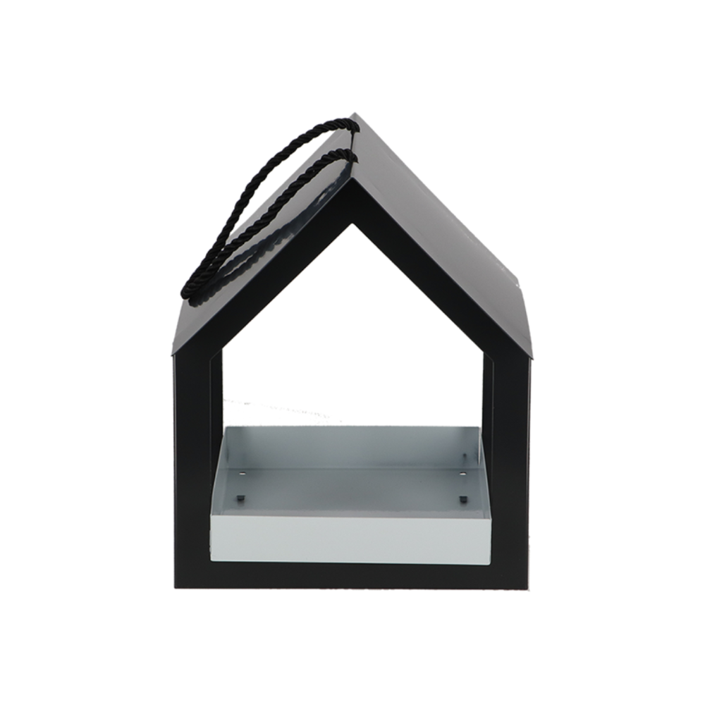 ESSCHERT DESIGN Hanging Bird Feeder - Dark Grey/White